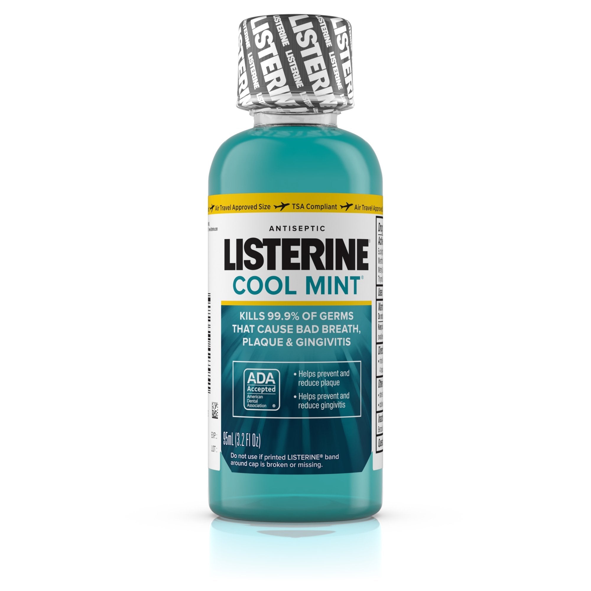 Listerine® Mouthwash 3.2 oz. Cool Mint Flavor (866430_EA) 1/EA – GoodEarth Products