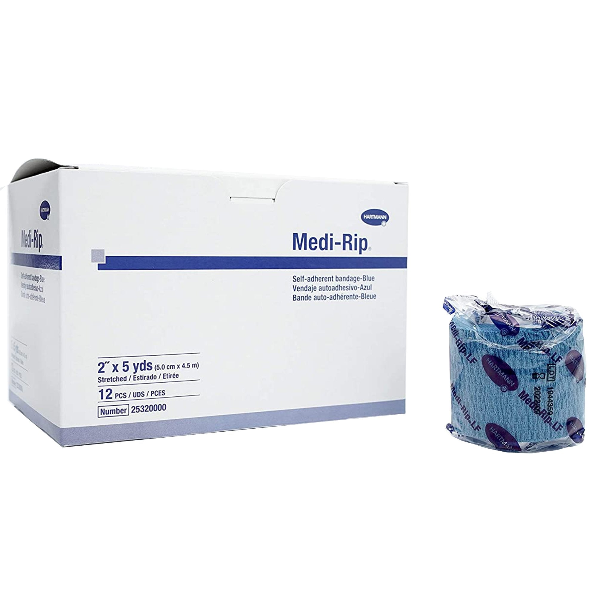 Medi-Rip® Cohesive Bandage 2 Inch X 5 Yard Self-Adherent Closure Blue – GoodEarth Products