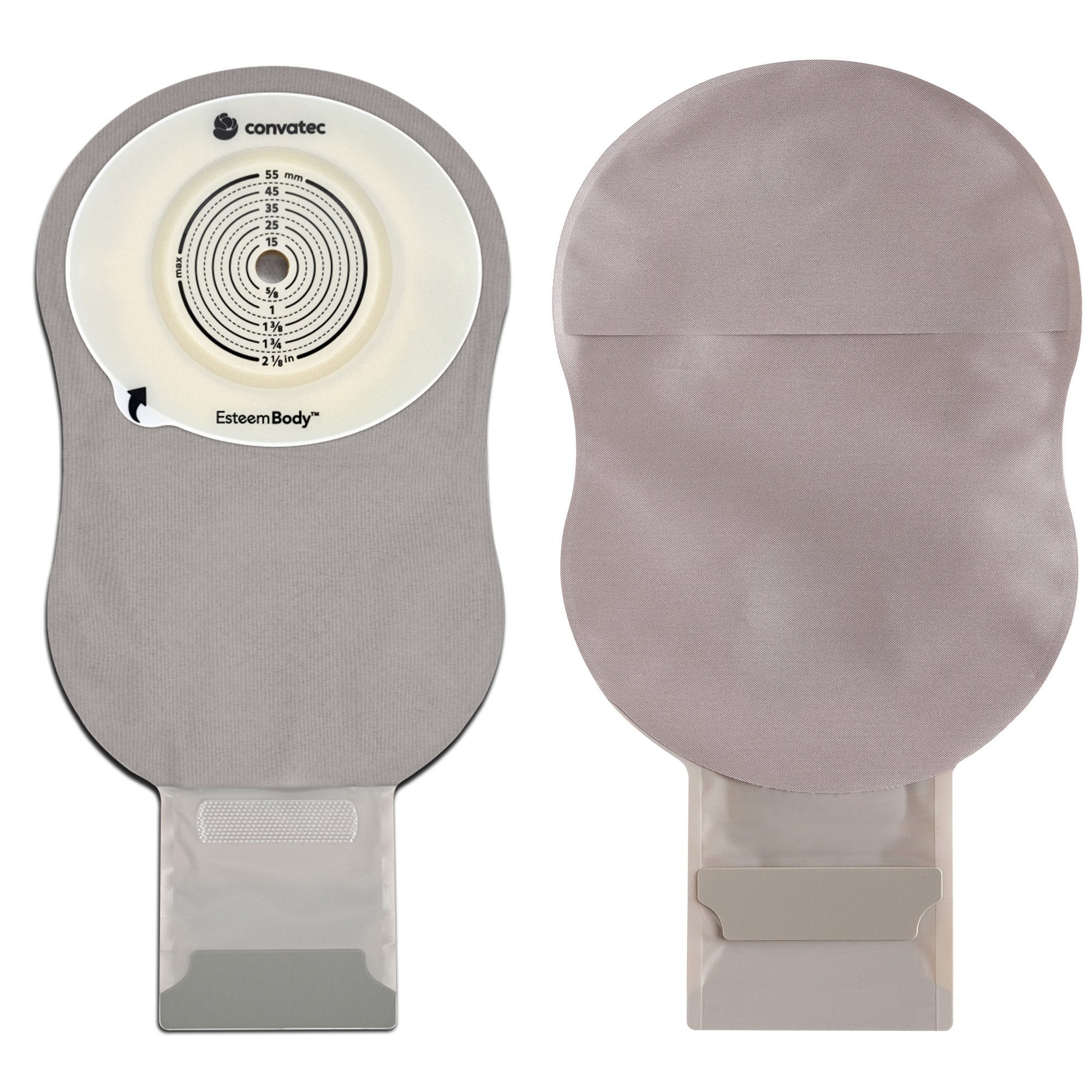 Esteem Body™ Ostomy Pouch One-Piece System 11 Inch Length Deep Convex ...