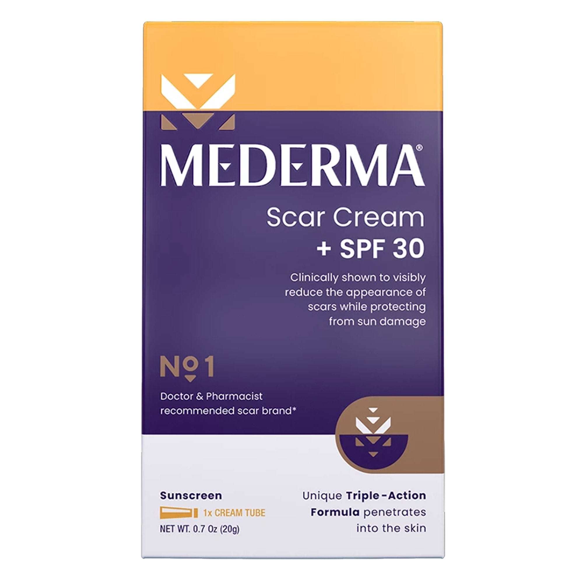 Mederma® Scar Cream + SPF30 Scar Treatment with Sunscreen 20 Gram Tube ...