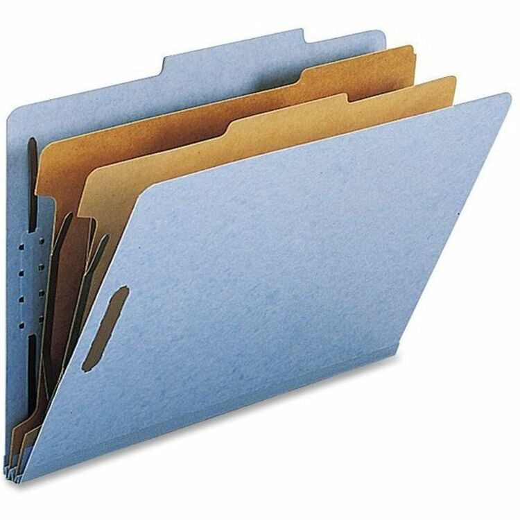 Nature Saver Classification Folders, w/ Fasteners, 2 Dividers, Legal ...