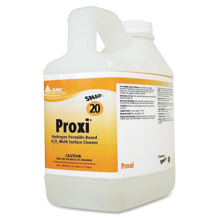 RMC Proxi Multi Surface Cleaner, 1/2 GAL, Case of 4 (RCM11850225) Cart ...
