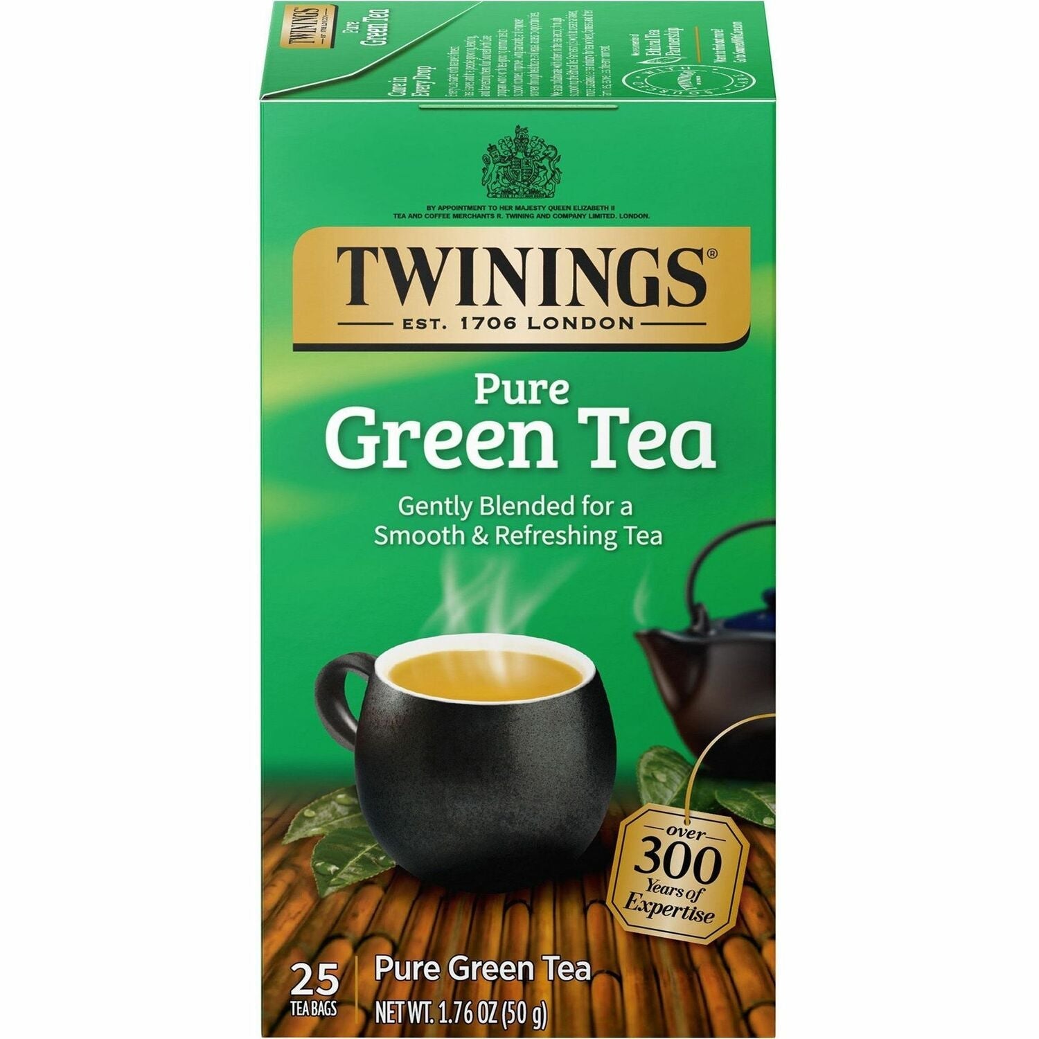 Twinings of London Tea Bags, Green, 1.76 oz, 25/Box (TWG09187) Box of ...
