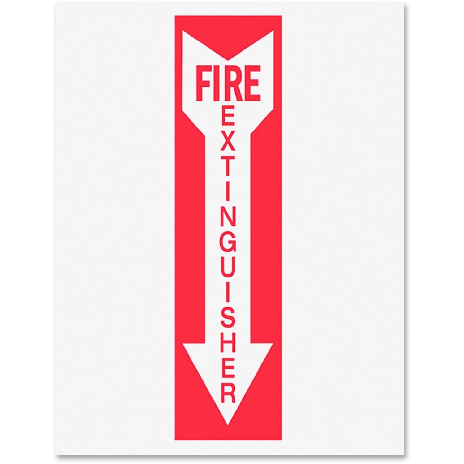 Djois by Tarifold Safety Sign Inserts-Fire Extinguisher, Red/White (TF ...
