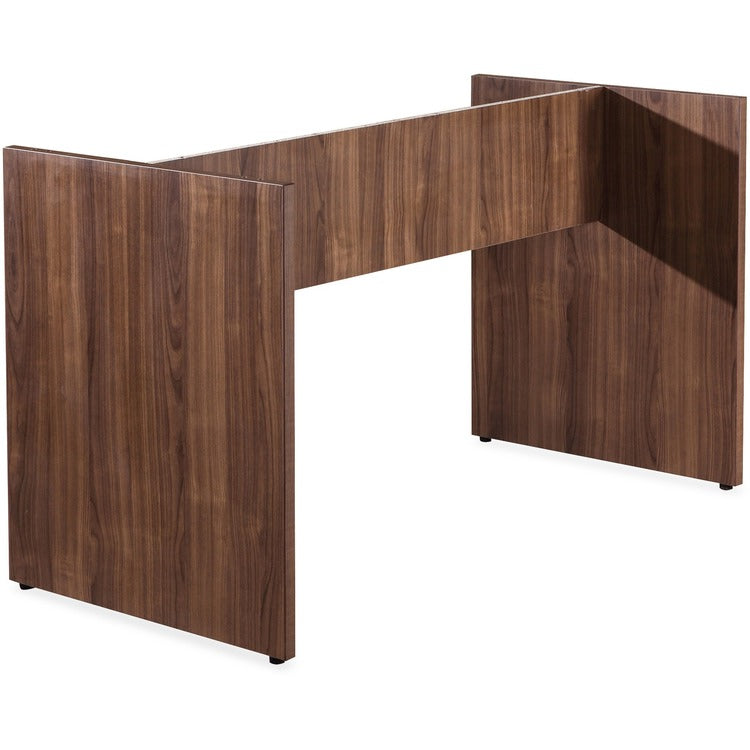 Lorell 2-Leg Table Base, Walnut (LLR69995) Each – GoodEarth Products