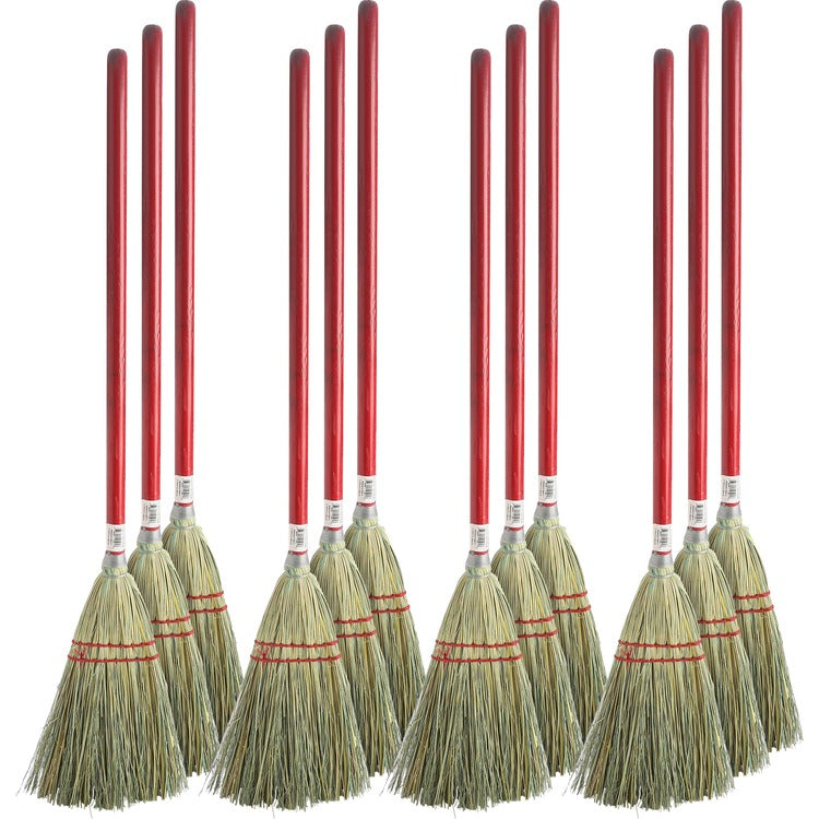 Genuine Joe Toy Corn Fiber Broom, 12EA/CT, Natural (GJO11501CT) Case o ...