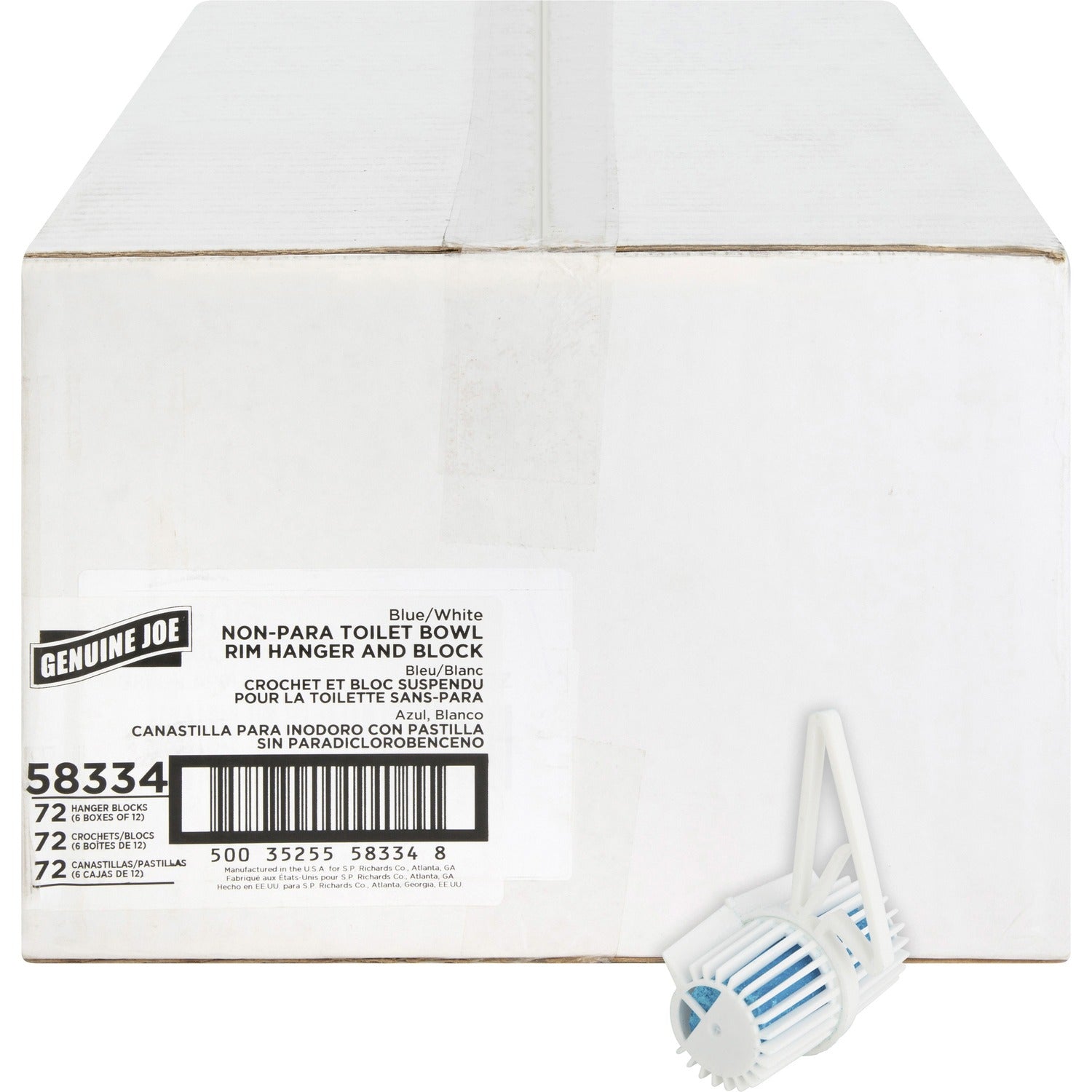 Genuine Joe Rim Hanger, Non-Para,30 Days,72/CT, Green Apple Scent/BE ...