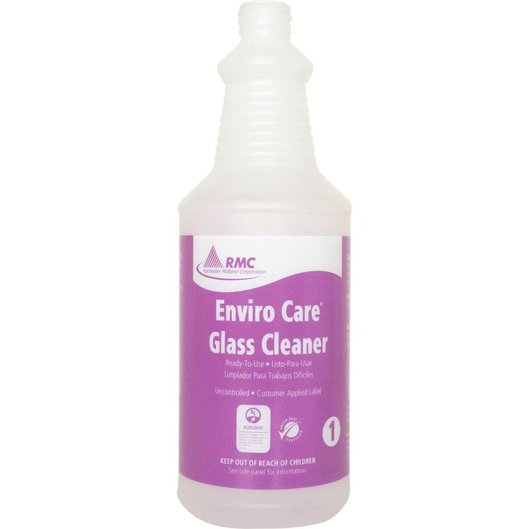 RMC Glass Cleaner Spray Bottle, 1 Qt, 48/CT, Clear Frosted (RCM3506437 ...