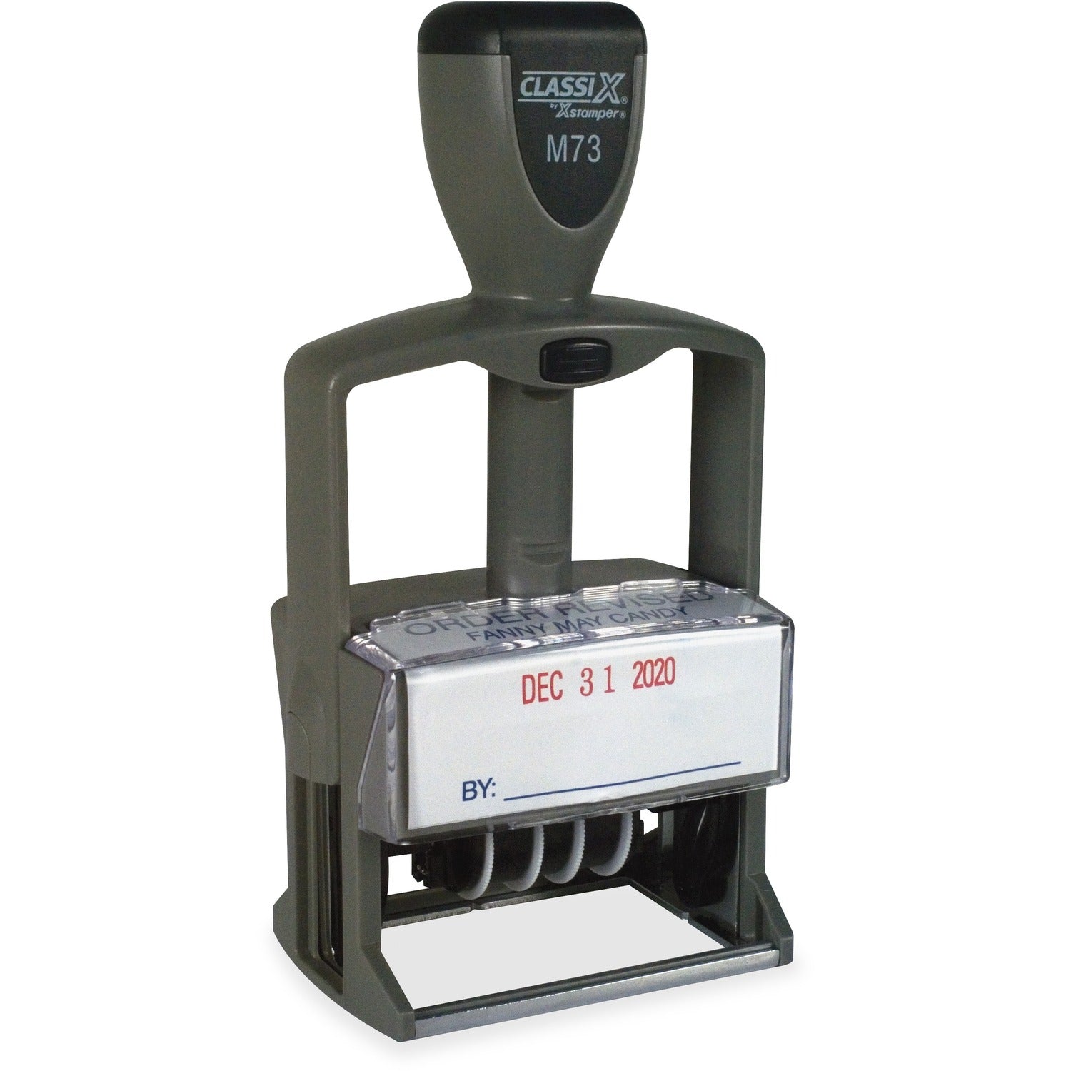 Xstamper Self-Inking Plastic Date Stamp, 1-3/8" x 2-1/4", Ast (XSTM73 ...