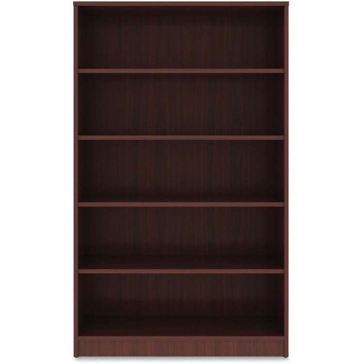 Lorell 5-Shelf Bookcase, 36" x 12" x 60', Mahogany (LLR99787) Each ...