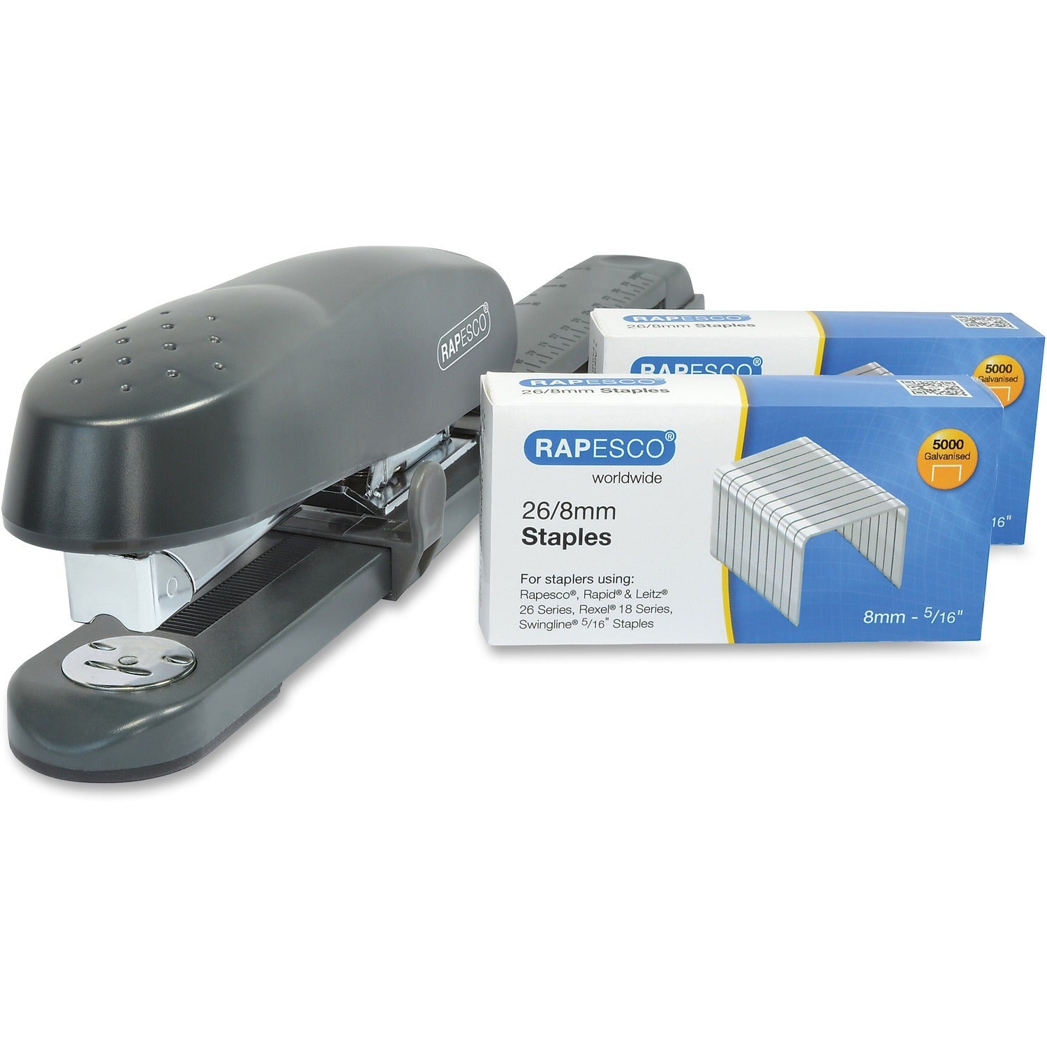 Rapesco Stapler Set, Long-Arm, 2-2/5" x 15-1/5" x 3-2/5", MI (RPC1281 ...