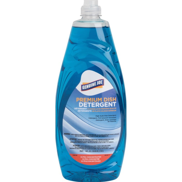 Genuine Joe Dish Detergent, Concentrated, Squeeze Bottle, 38 oz. (GJO9 ...