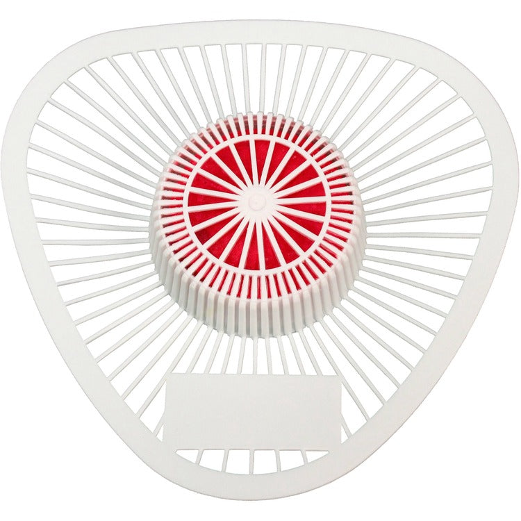 Impact Urinal Screen W/Camphor Block, Air Soluble, 12/CT, White/Pink ...