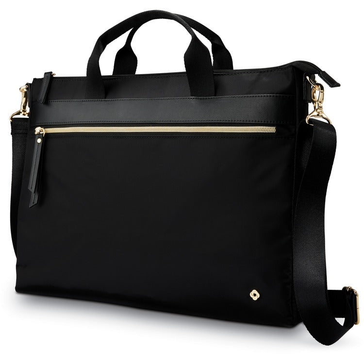 Samsonite Ladies Slim Brief, 2-1/2"Wx15-1/2"Lx10-4/5"H, Black (SML1281 ...