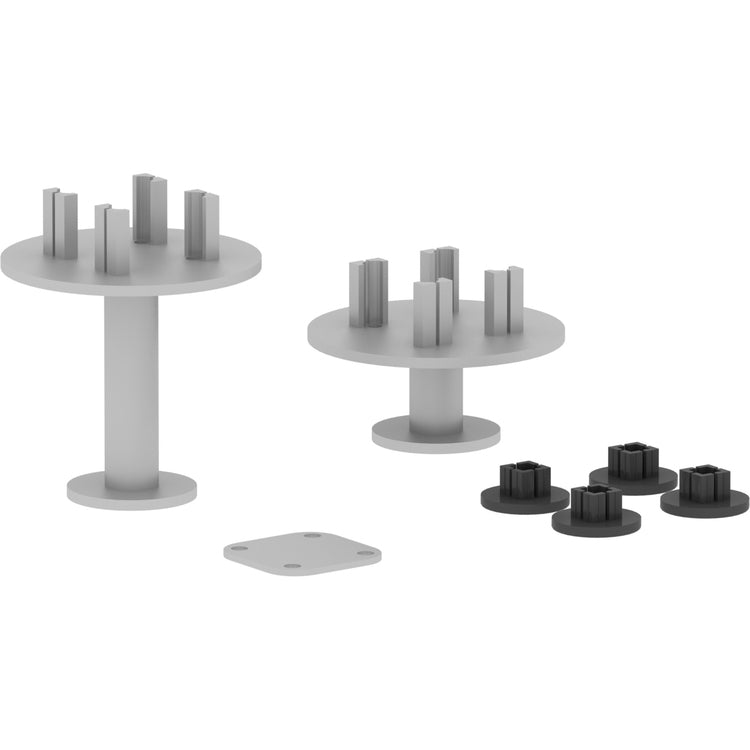 Lorell Adaptable Panel System T Connector Set, Steel, Silver (LLR90282 ...