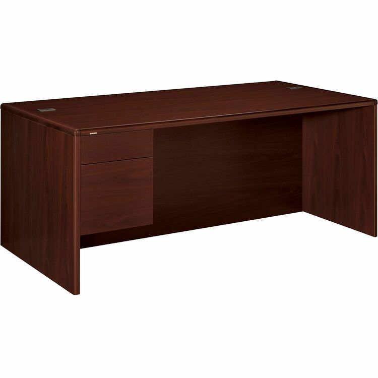 HON 10700 Series Single Pedestal Credenza, 1 Box/File Pedestal, 72w x ...