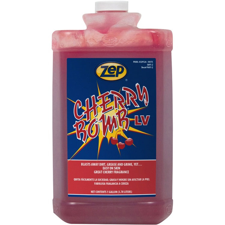 Zep Cherry Bomb LV Industrial Hand Cleaner - Cherry Scent - 1 gal (3.8 ...