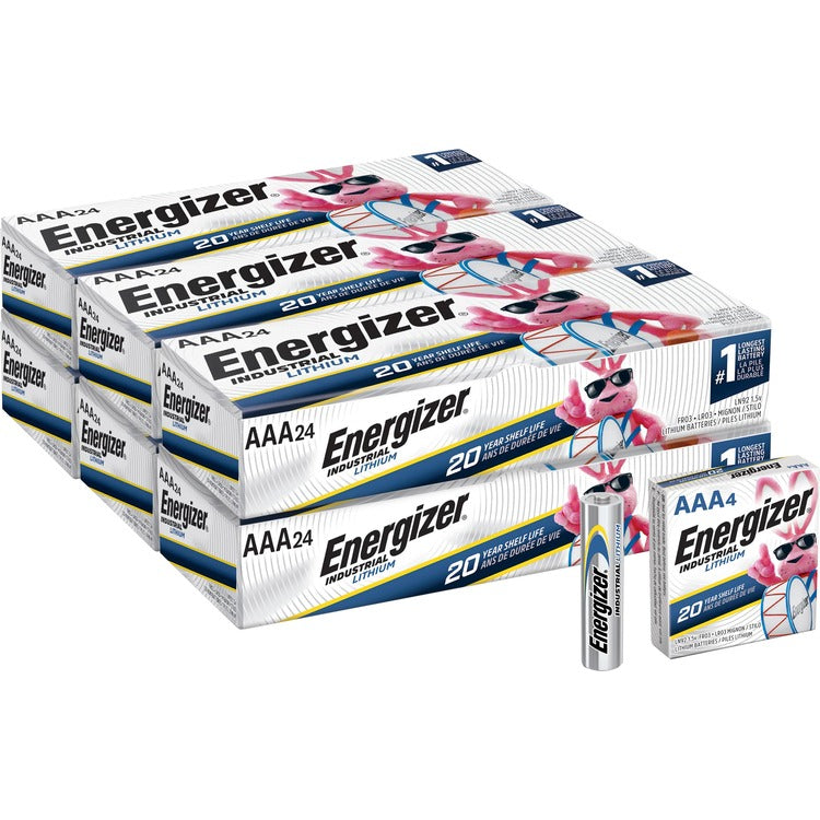 Energizer Industrial AAA Lithium Batteries - For Construction, Facilit ...