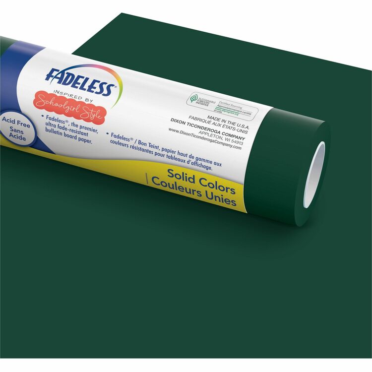 Fadeless Bulletin Board Paper Rolls, 48"Width x 50 ft Length, 50 lb Ba ...