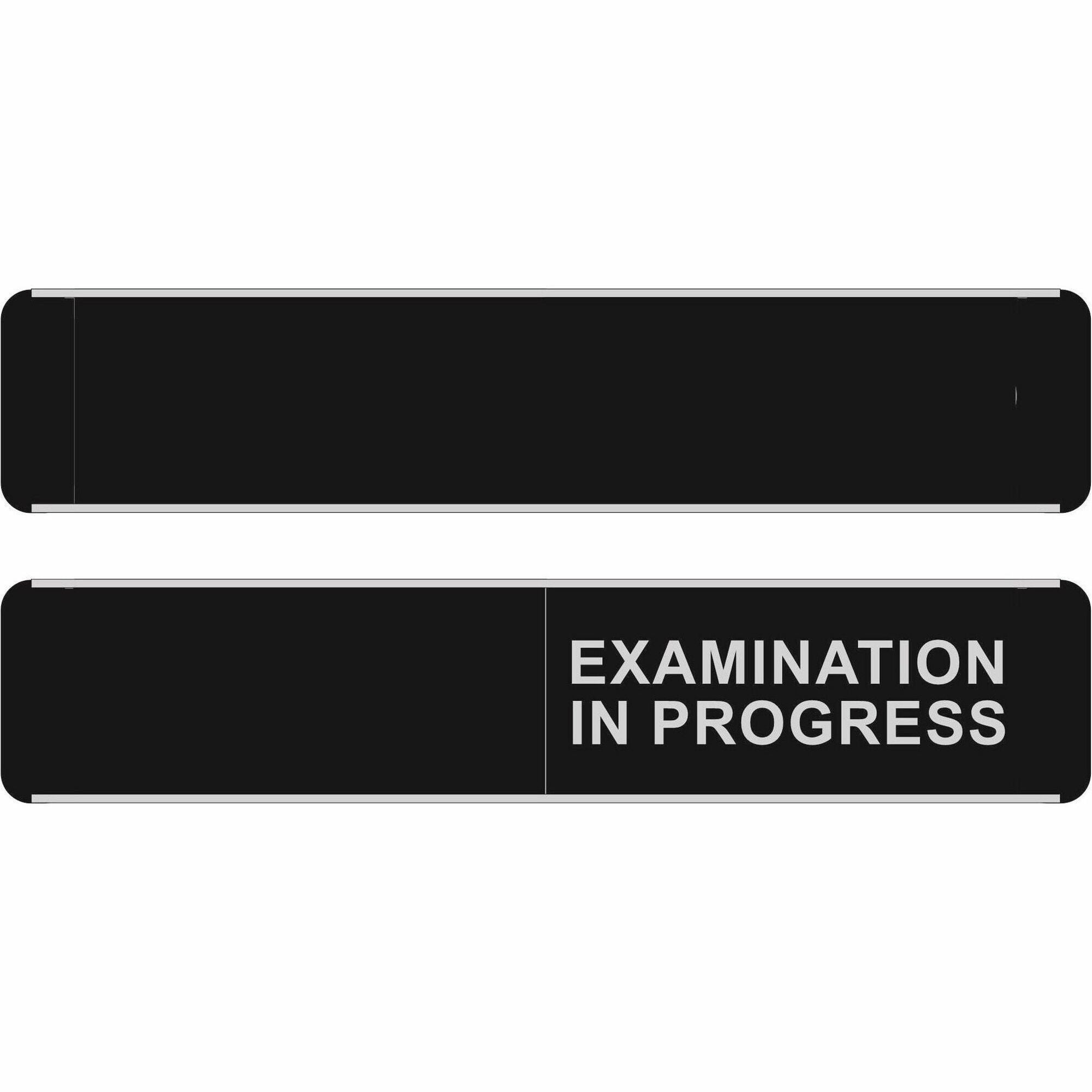 Seco Door Signs, "EXAMINATION IN PROGRESS" Print/Message, 10" Width x ...