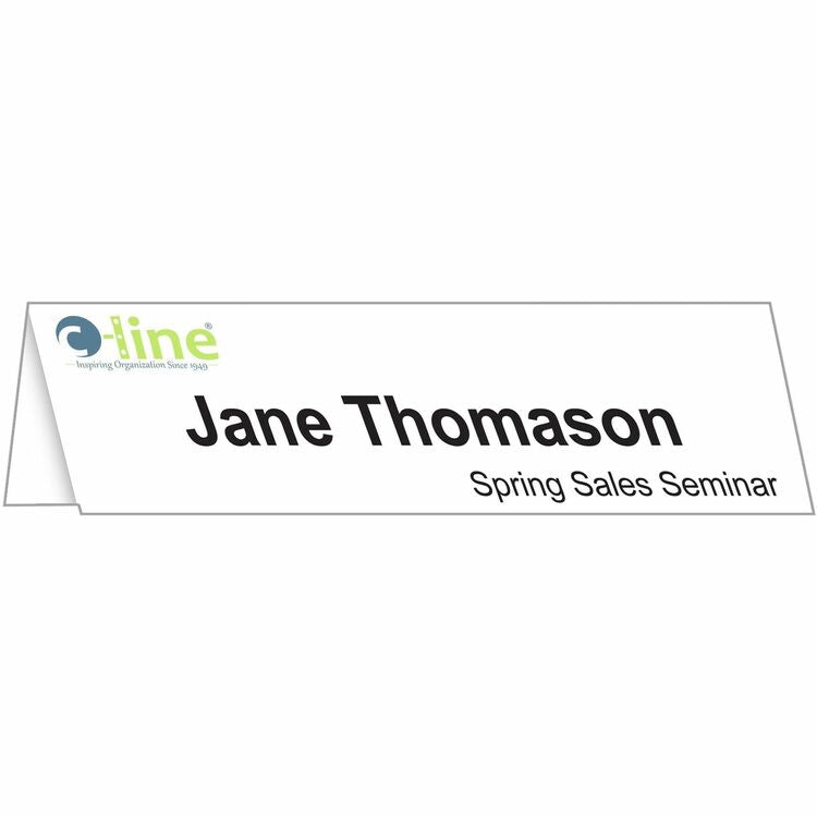 C-Line Scored Tent Cards, 4.25 x 11, White Cardstock, 50 Letter Sheets ...