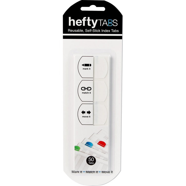 LEE Hefty Index Tabs, White (LEE13105) Pack of 50 – GoodEarth Products