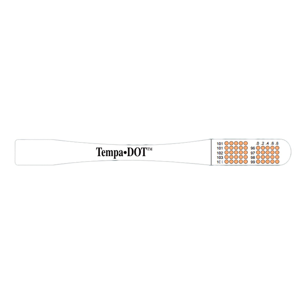 Tempa·DOT™ Disposable Oral Thermometer 99 to 104 °F Color Dots Display ...