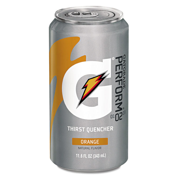 Gatorade® GTD00902 Thirst Quencher Can, Orange, 11.6oz Can, 24/Carton ...