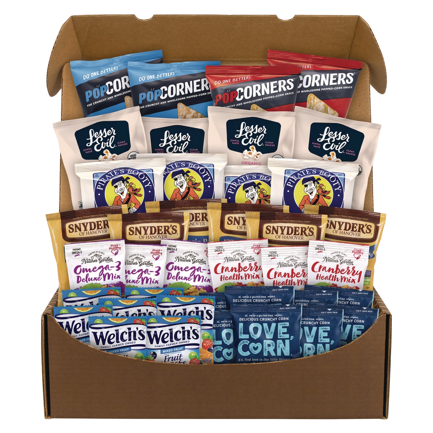 Snack Box Pros Better For You Snack Box, 37 Assorted Snacks/Box (GRR70 ...