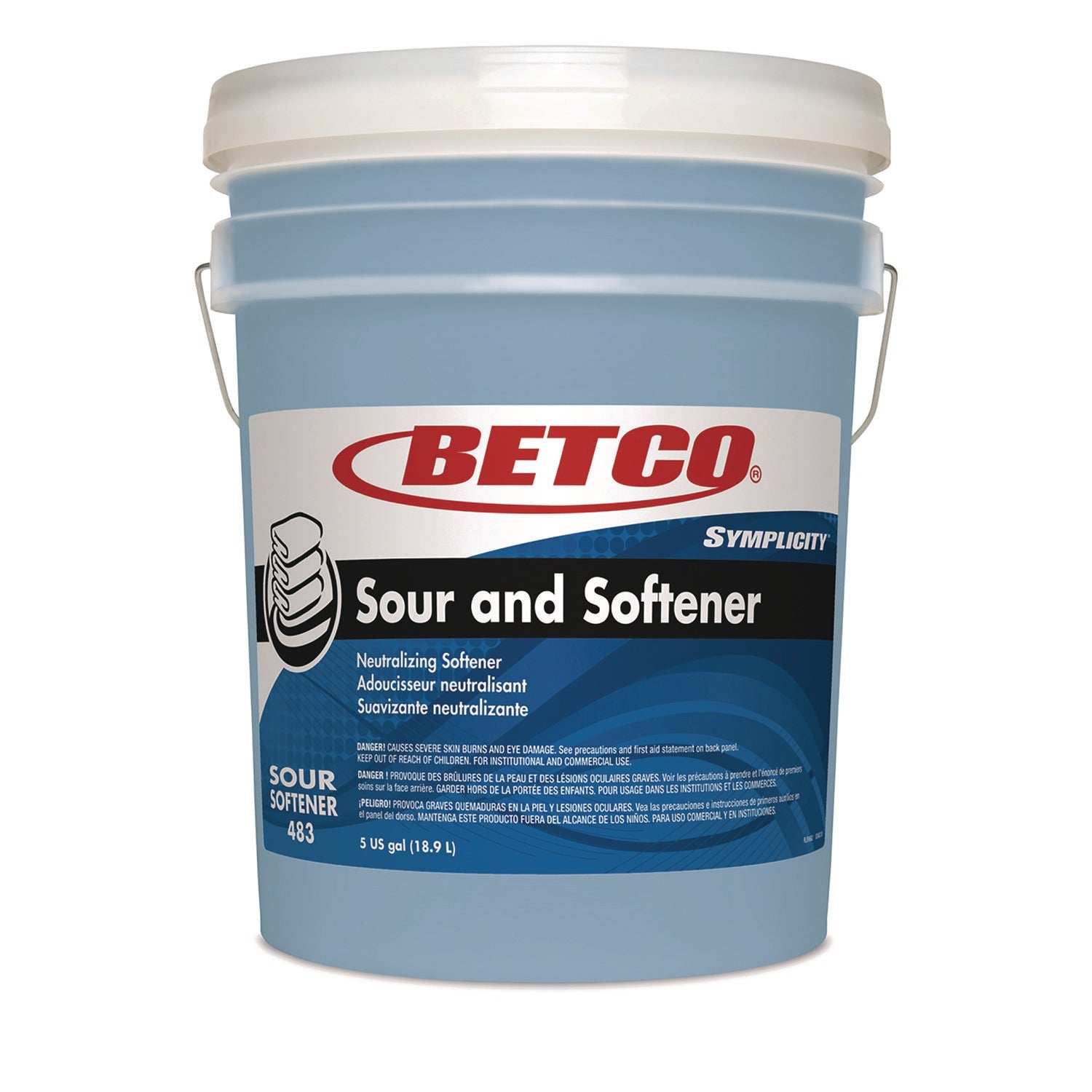 Betco® Symplicity Sour and Softener, Springtime Fresh Scent, 5 gal Pai ...