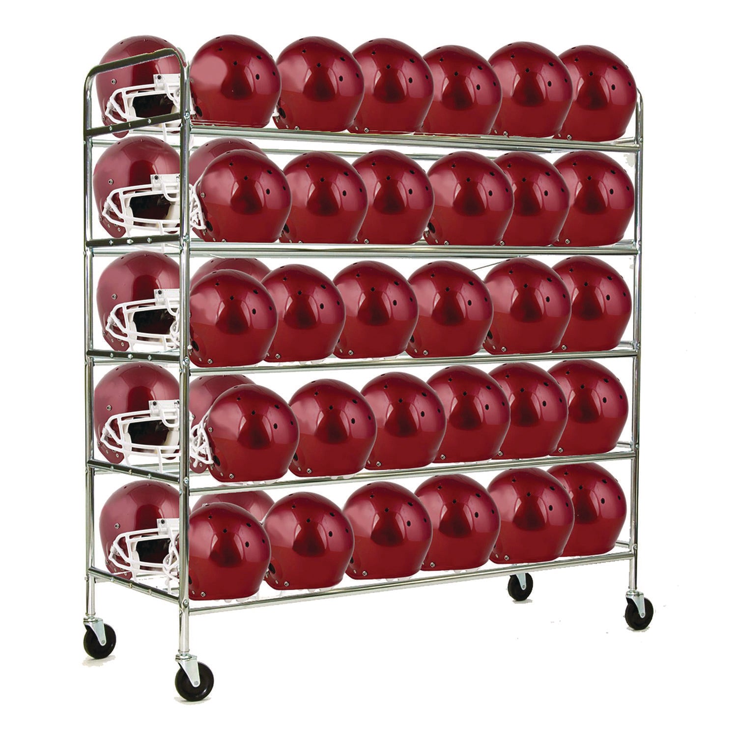 CH Products 60 Helmet Football Cart, Five Shelves, Metal, 176 lb Capac ...