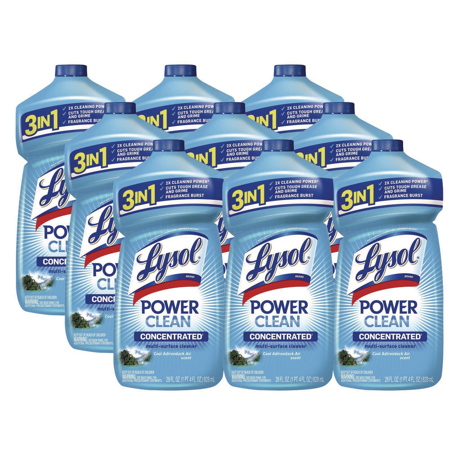 Lysol Power Clean Concentrated Multi-Surface Cleaner, Cool Adirondack ...