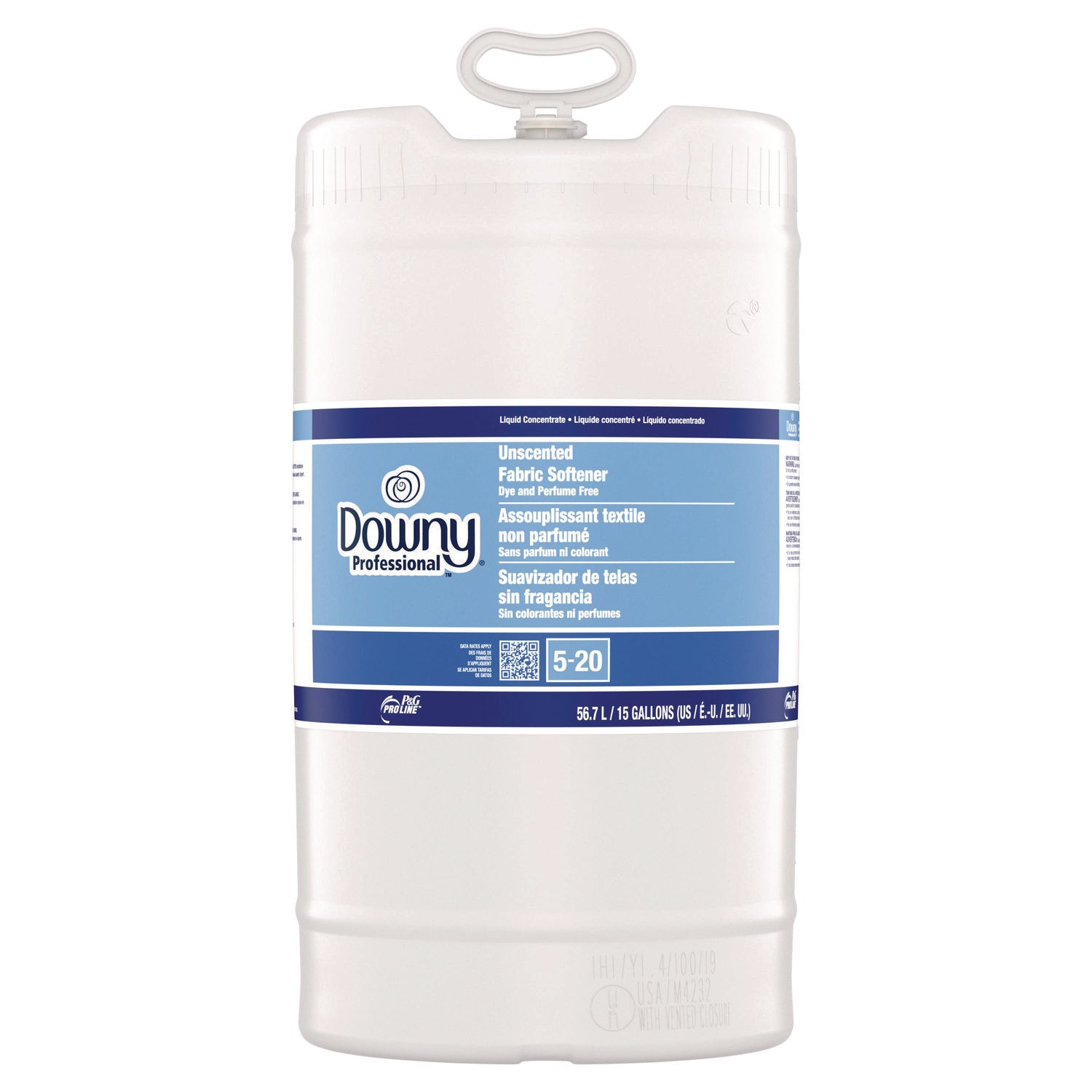 P&G Pro Line® Downy Professional Unscented Fabric Softener, 15 gal Bar ...