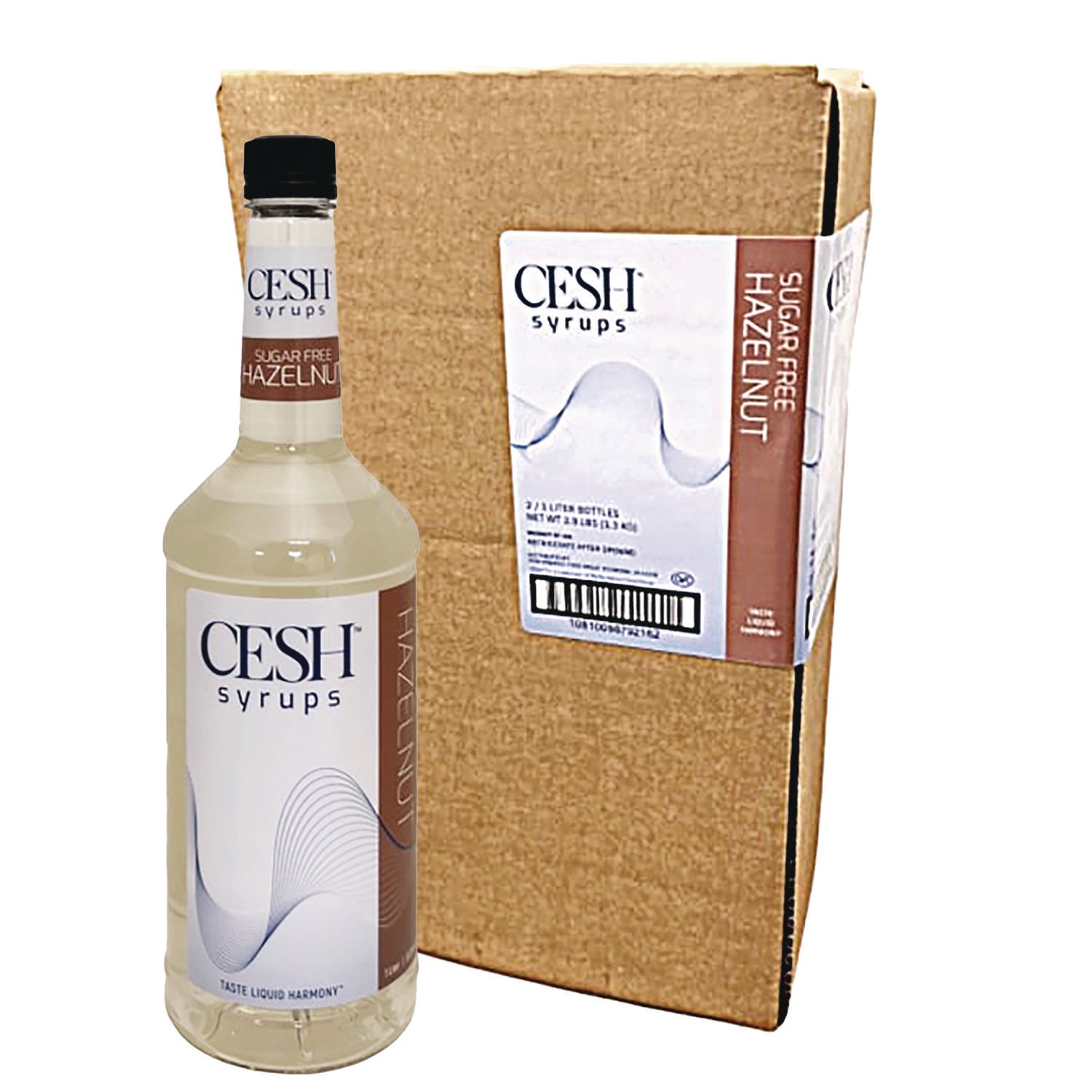 CESH™ Sugar-Free Hazelnut Syrup, 33.81 oz Bottle, 2/Carton (CEHGRE7921 ...