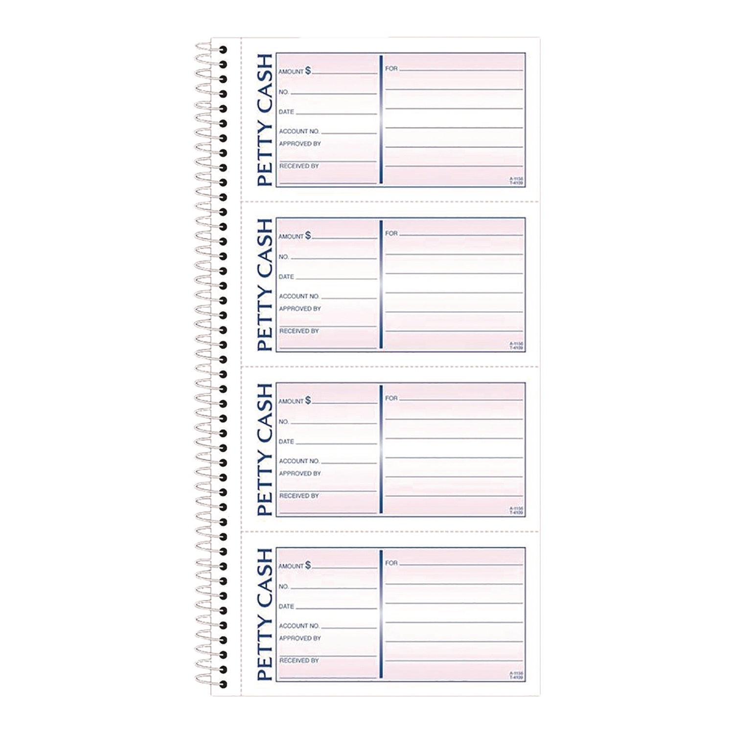 Adams Business Forms Petty Cash Receipt Book, Two-Part Carbonless, 5 x ...