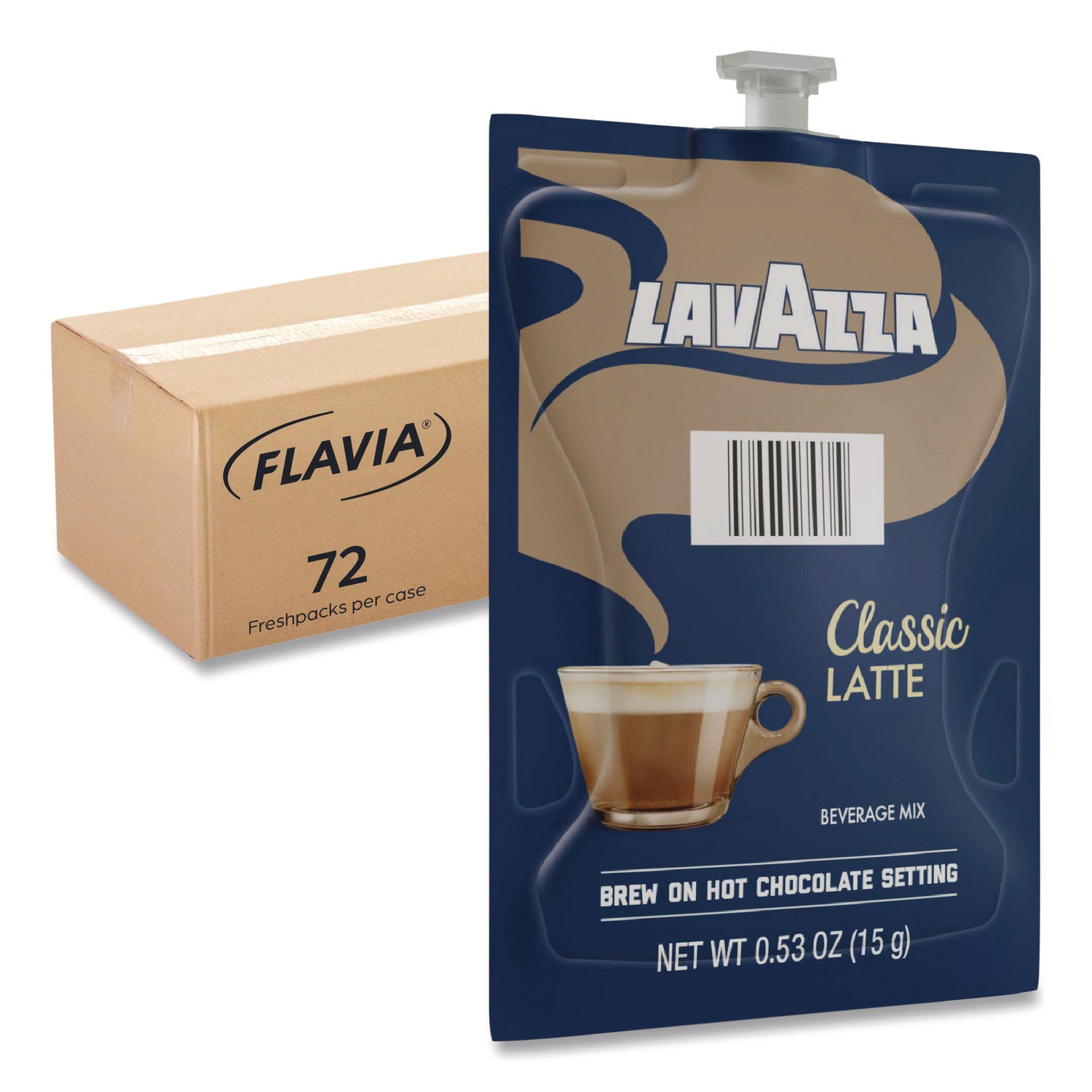 FLAVIA® Lavazza Classic Latte, Classic, 0.53 oz Pouch, 72/Carton (LAV4 ...