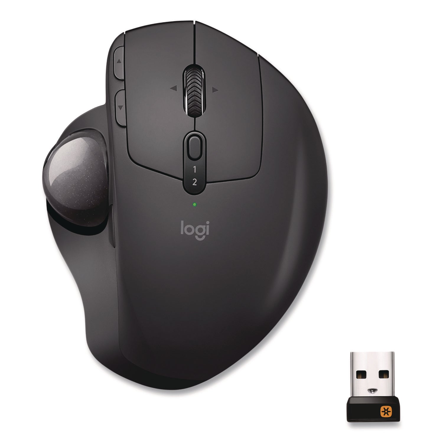 Logitech® MX Ergo Plus Advanced Wireless Trackball Mouse, 2.4 GHz Freq ...
