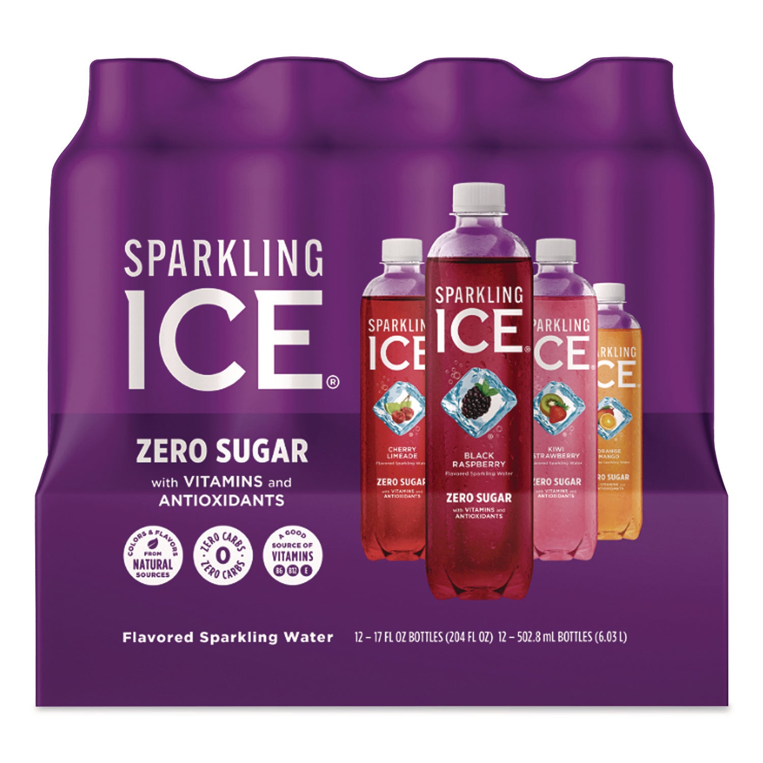 Sparkling ICE® Variety Pack Sparkling Water, Cherry Limeade/Black Rasp ...