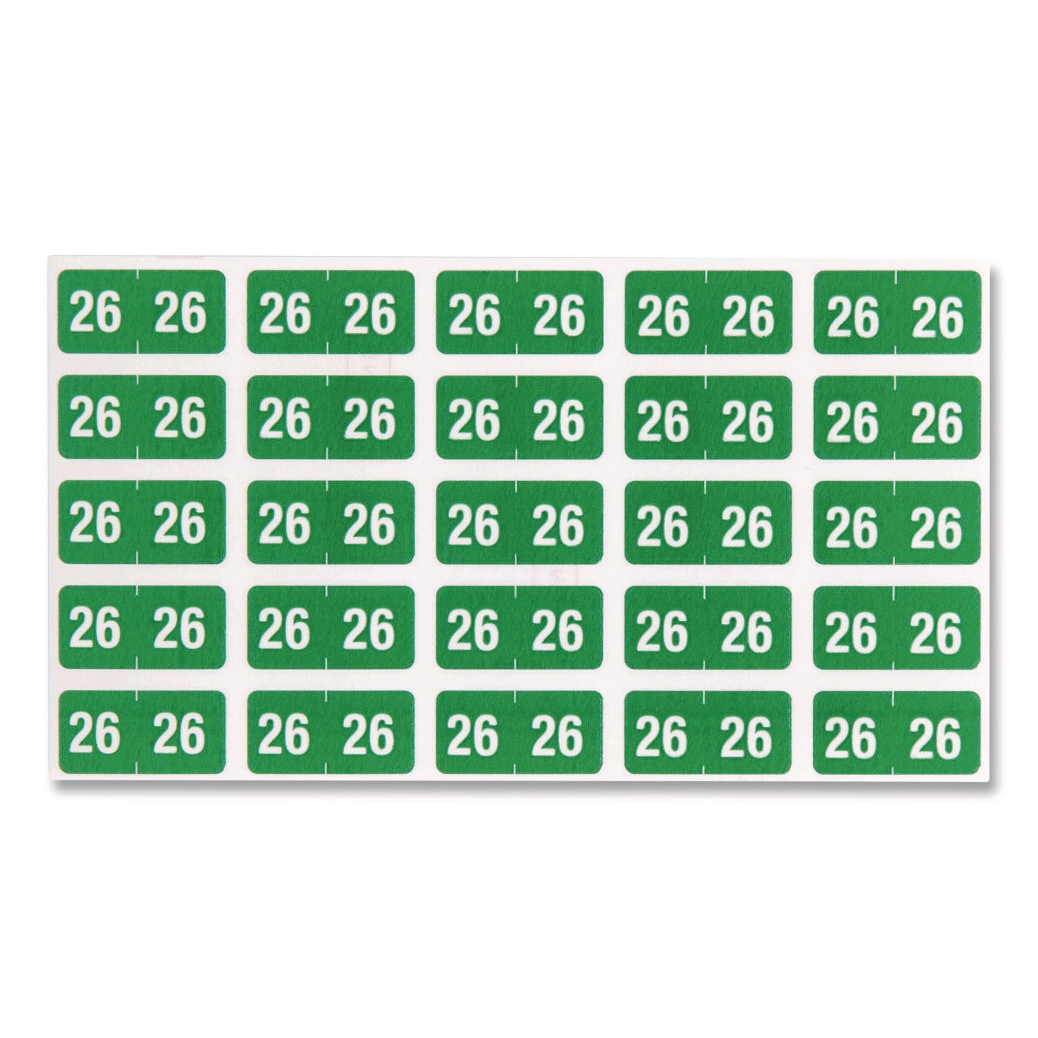 Smead Yearly End Tab File Folder Labels, 0.5 x 1, Green, 25/Sheet, 10 ...