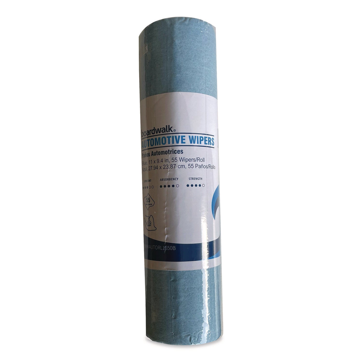 Boardwalk® Automotive Wiper Rolls, 9.4 x 11, Blue, 55/Roll, 30 Rolls/C ...