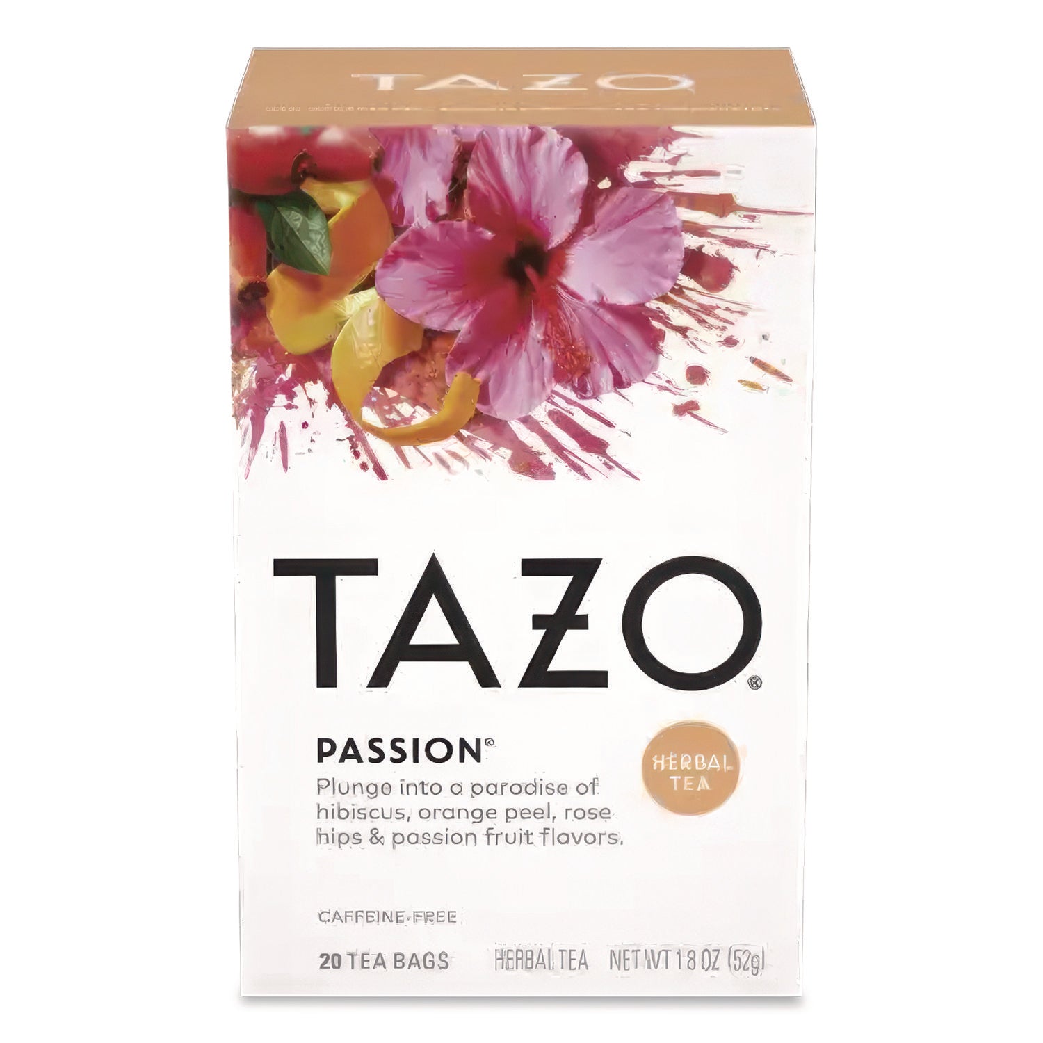 Tazo® Seattle's Best® Tea Bags, Passion, 20/Box (TZOTAZ20045BX) Box of ...