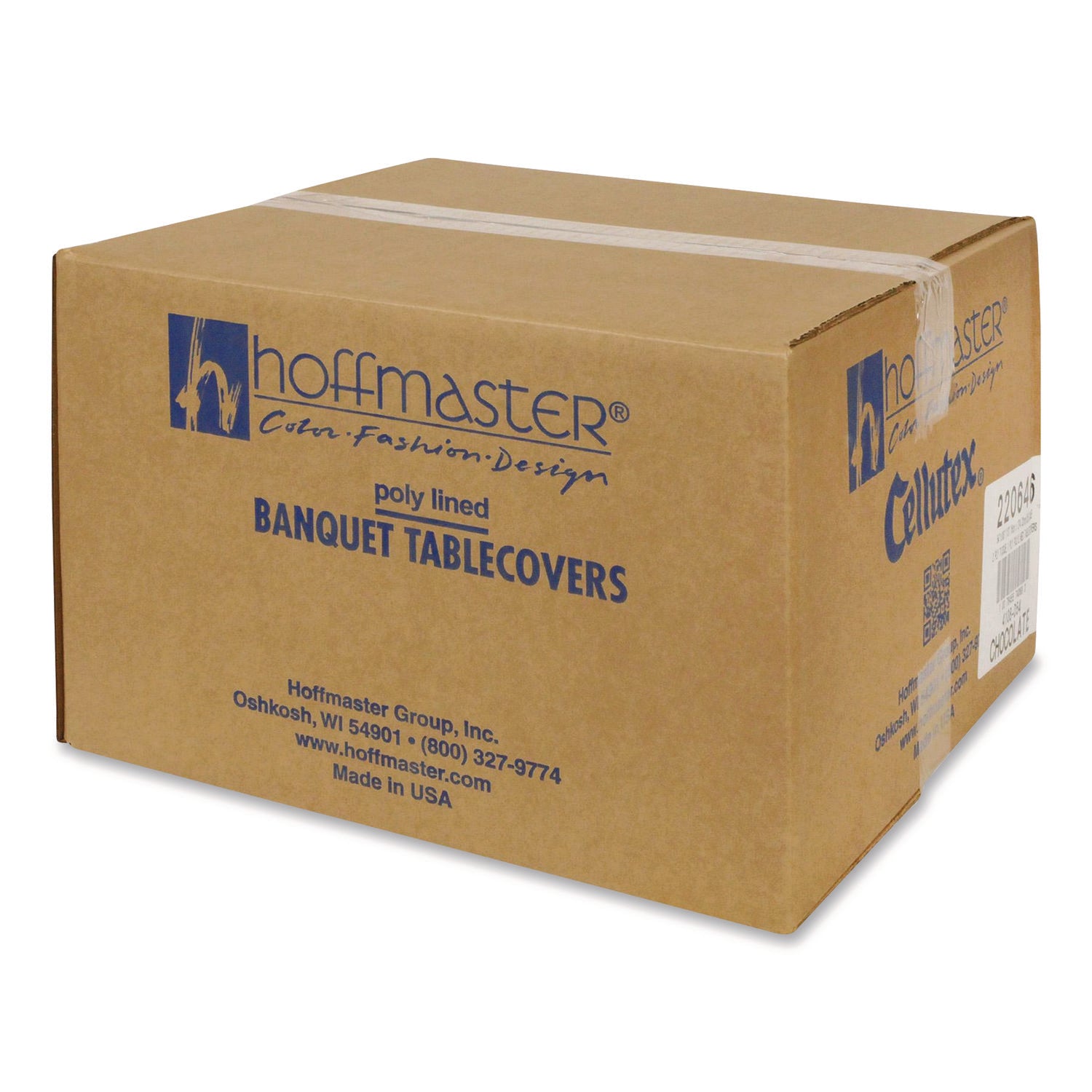 Hoffmaster® Cellutex Table Covers, 54" x 108", Chocolate Brown, 25/Car ...