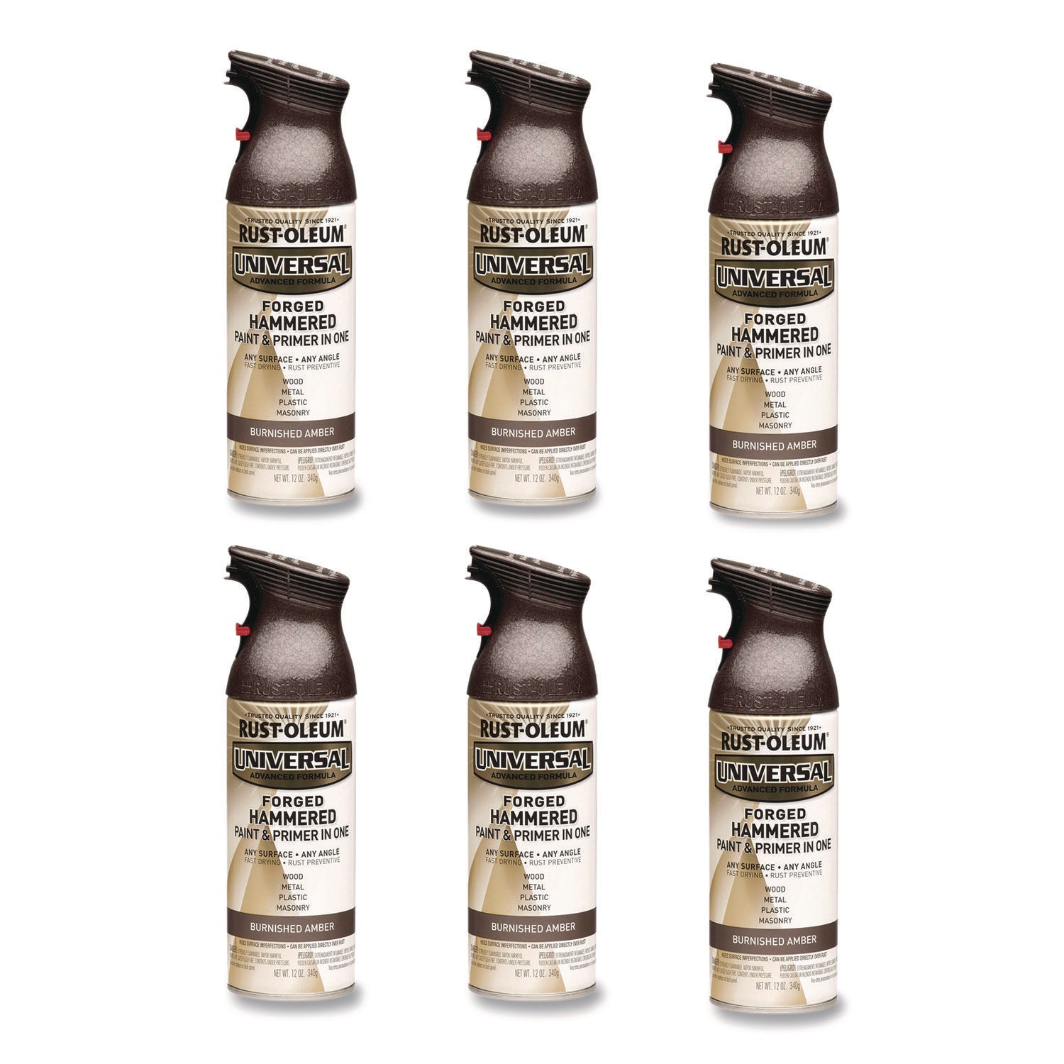 Rust-Oleum® Universal Premium Spray Paint, Hammer Amber, 12 oz Aerosol ...