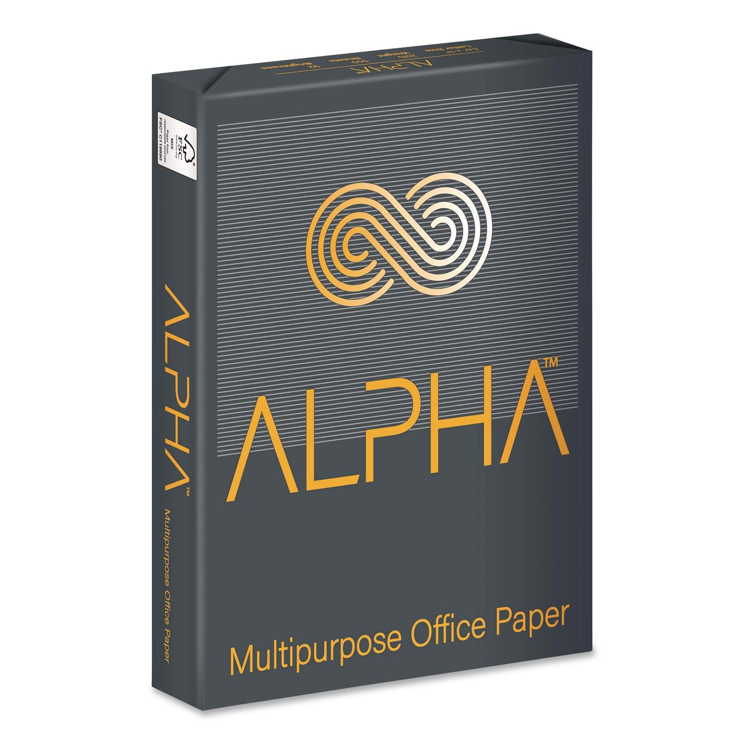 ALPHA™ Office Paper, 92 Bright, 20 lb Bond, 8.5 x 11, White, 500 Sheet ...