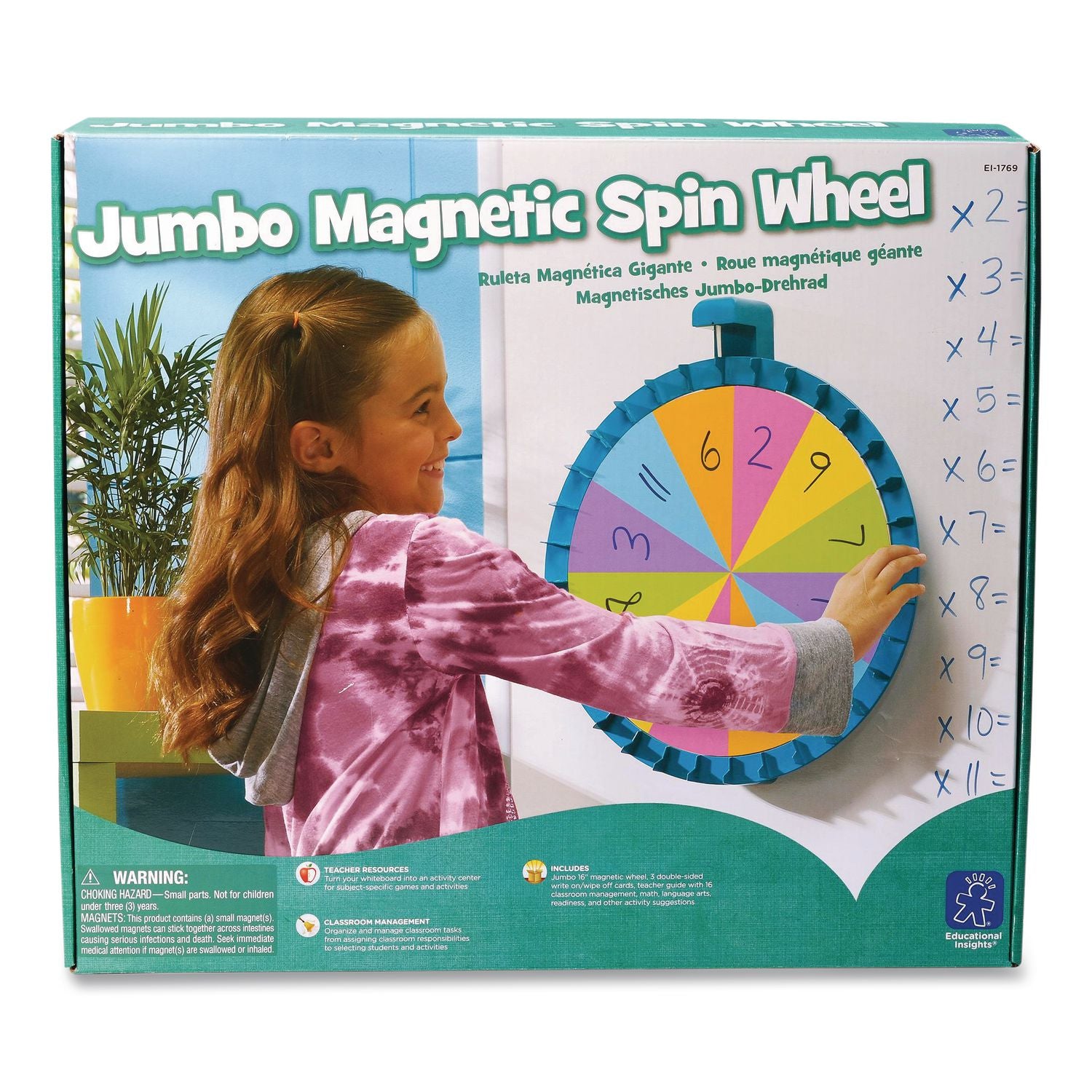 Educational Insights® Jumbo Magnetic Spin Wheel, 16" Diameter, Ages 3 ...