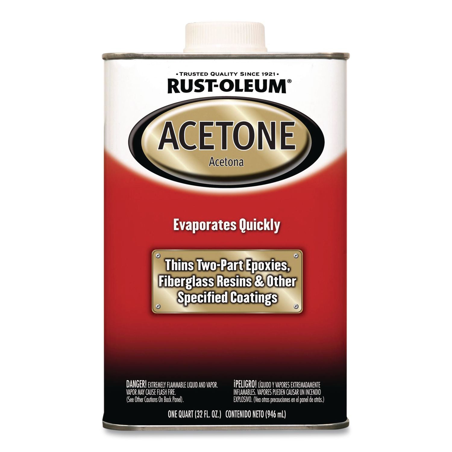 Rust-Oleum® Acetone, 1 qt Can, 4/Carton (RST248667) Case of 4 ...