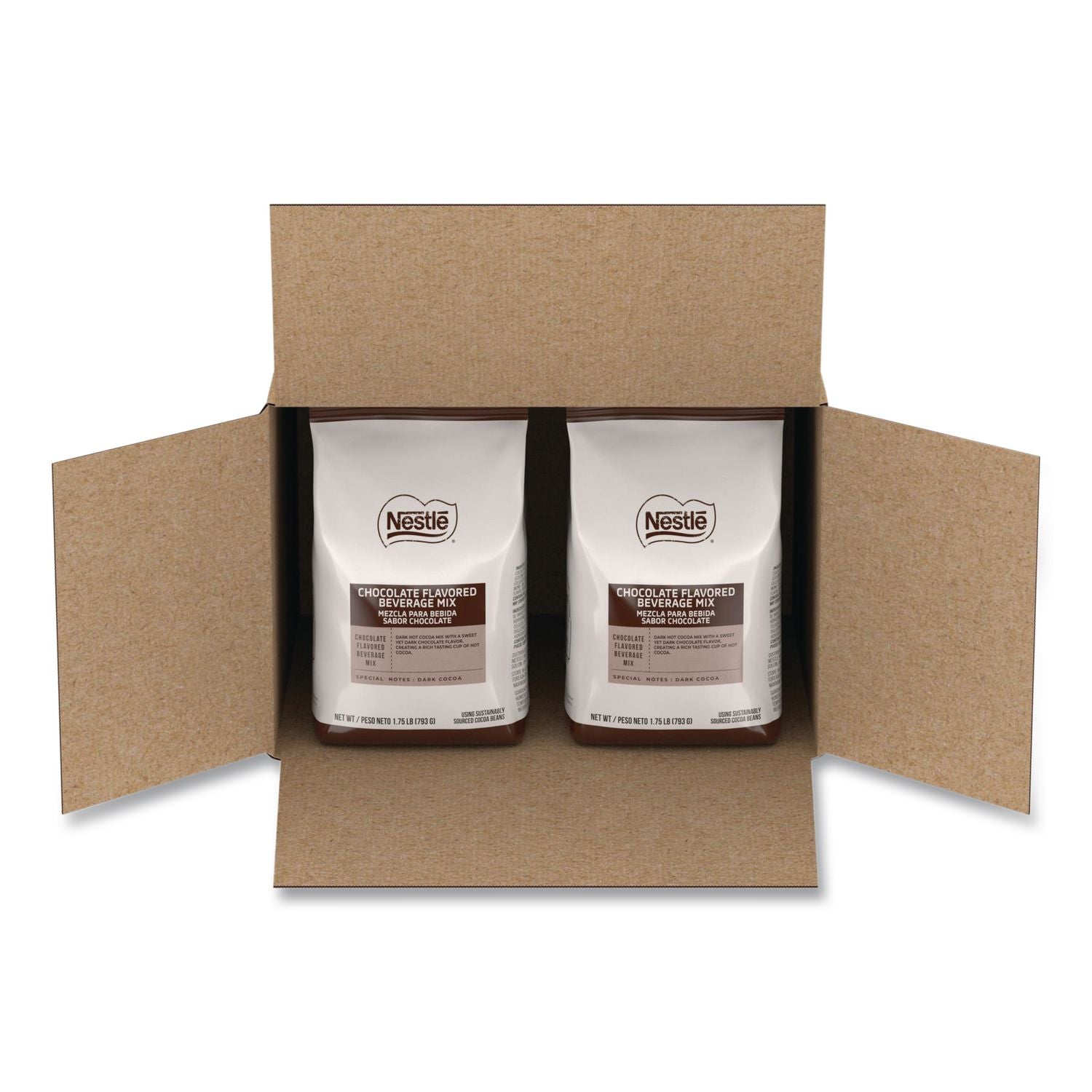 Nescafé® Premium Hot Chocolate Mix, Rich Chocolate, 1.75 lb Bag, 6/Car ...