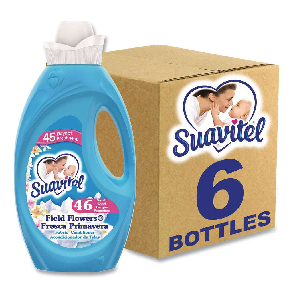 Suavitel® Fabric Softener, Floral Scent, 46 oz Bottle, 6/Carton (CPC61 ...