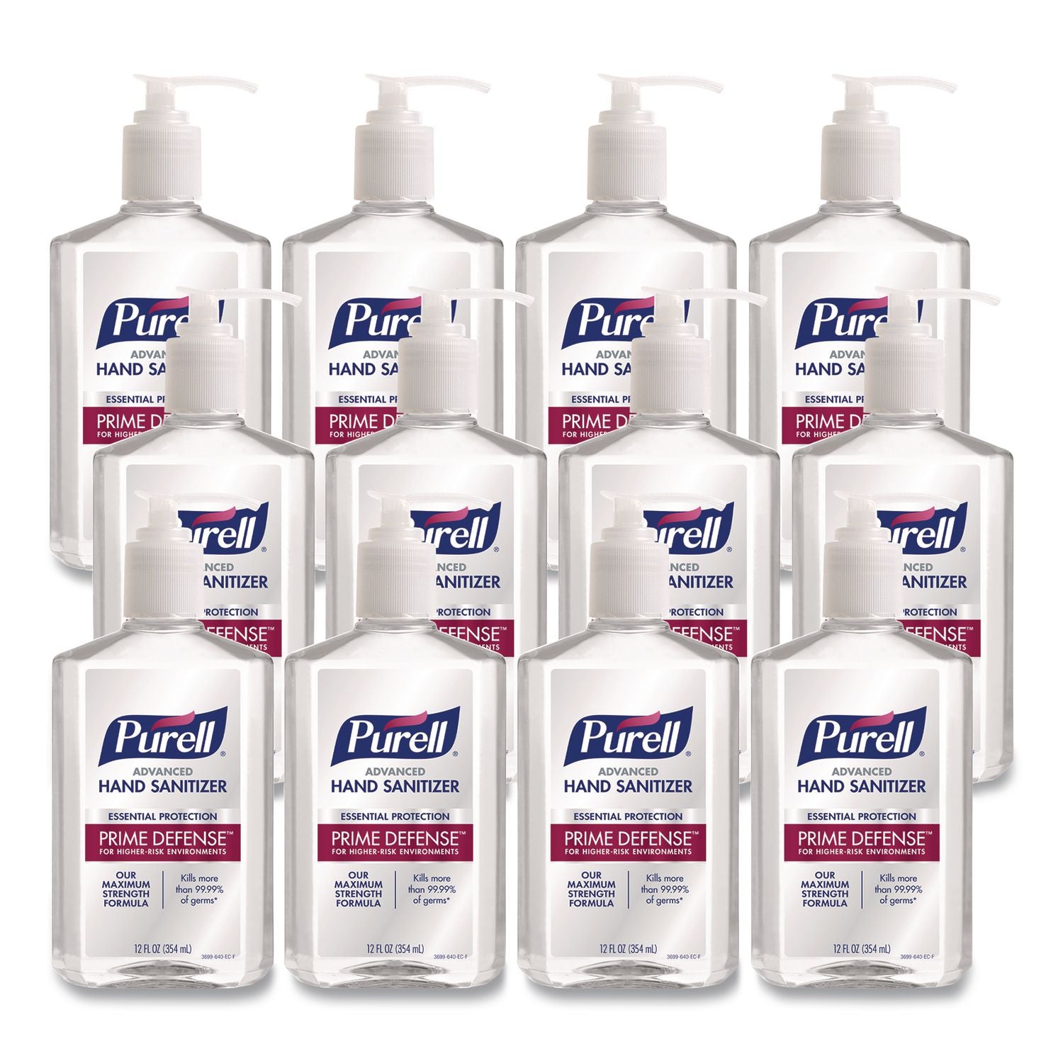 PURELL® Prime Defense Advanced 85% Alcohol Gel Hand Sanitizer, 12 oz P ...