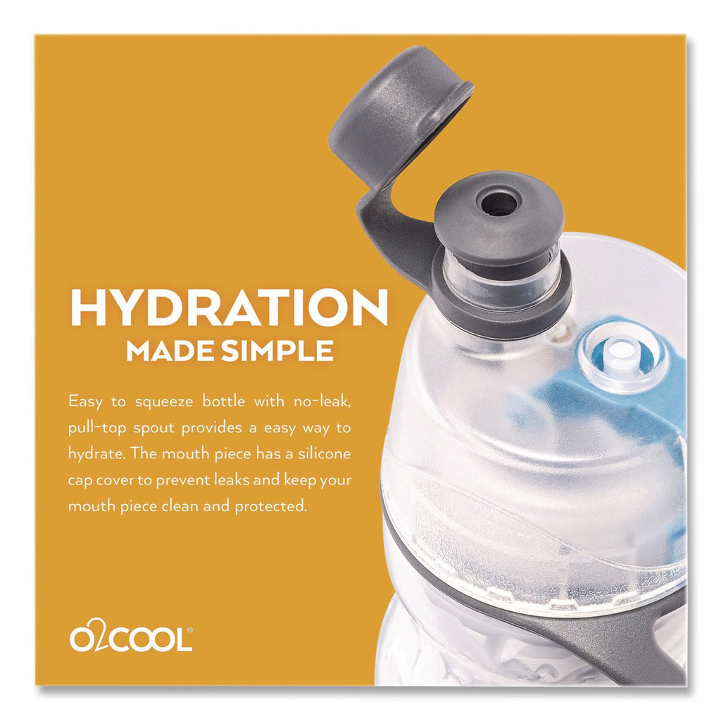 O2COOL® Elite Mist 'N Sip Plastic Double-Wall Insulated Water Bottle ...